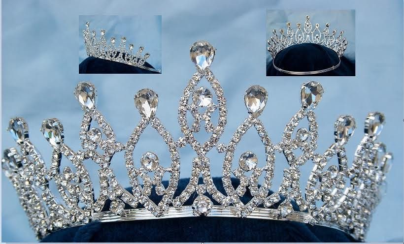 Monarchy Princess Rhinestone Wedding Pageant Tiara – CrownDesigners